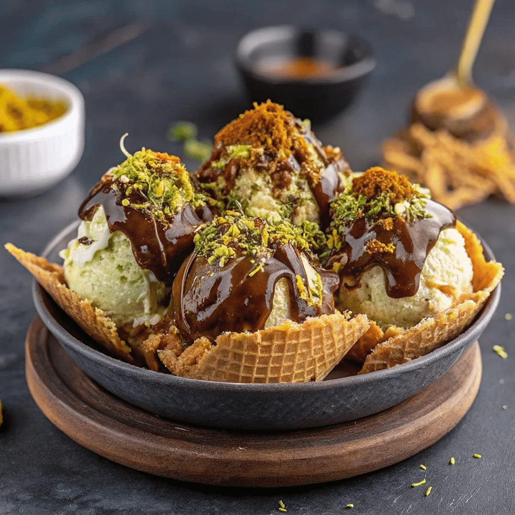 Dubai Chocolate Pistachio Ice Cream Recipe