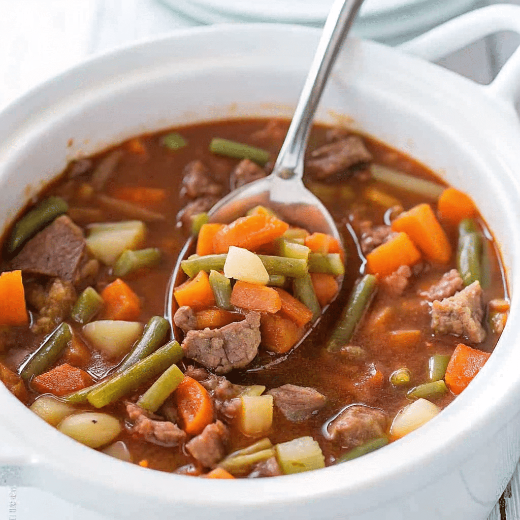 Vegetable Beef Shank Soup Recipe